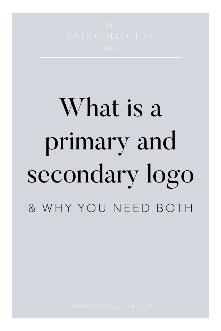 What is a primary and secondary logo - thekatecollective.com