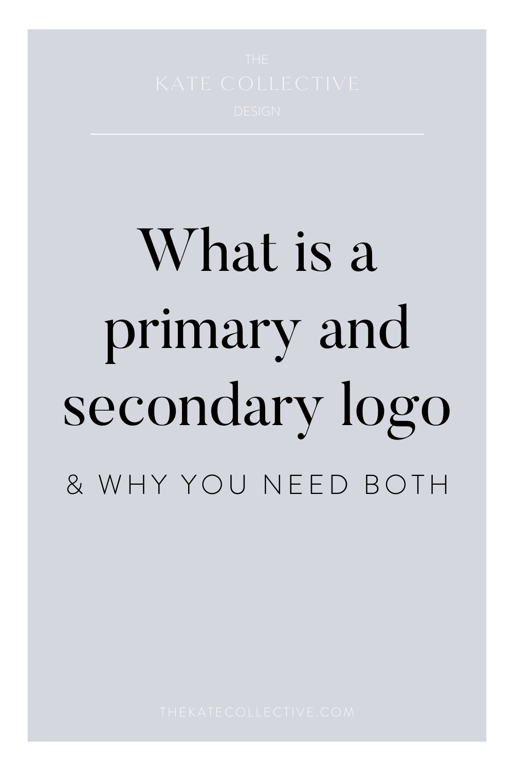 What is a primary and secondary logo - thekatecollective.com